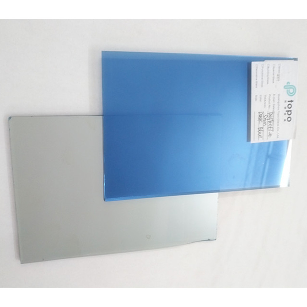 5mm 6mm Dark Blue Coated Reflective Glass