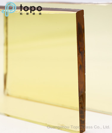 Chinese Tinted Golden Yellow Float Glass Sheet