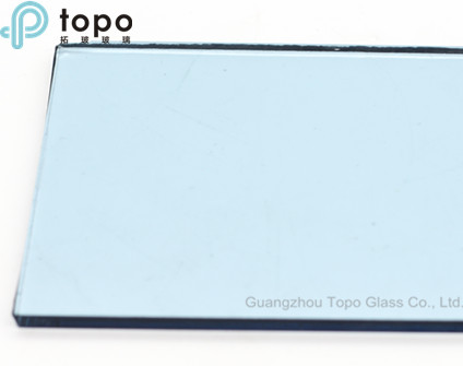 4mm-10mm Dark Blue Float Glass Construction Building Glass