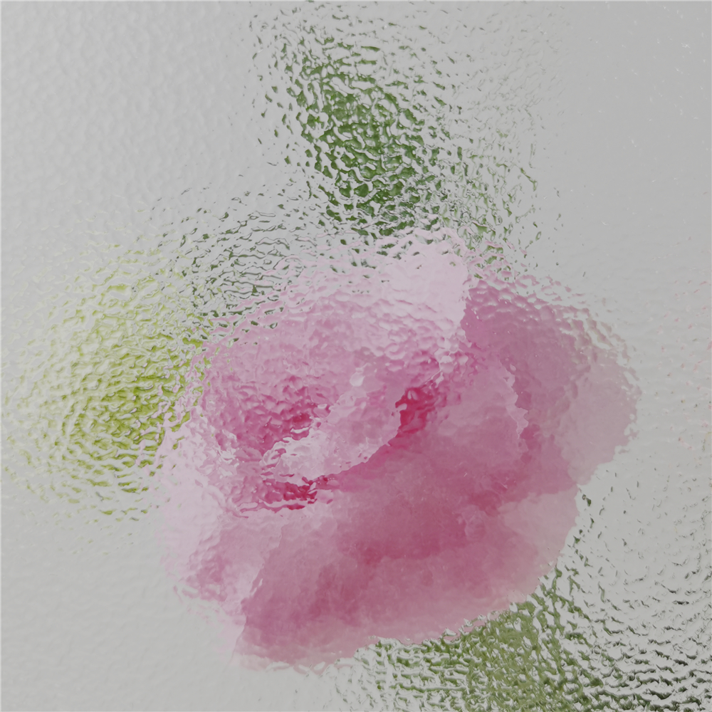 3mm 4mm 5mm Ultra Clear Low Iron Nashiji Pattern Glass