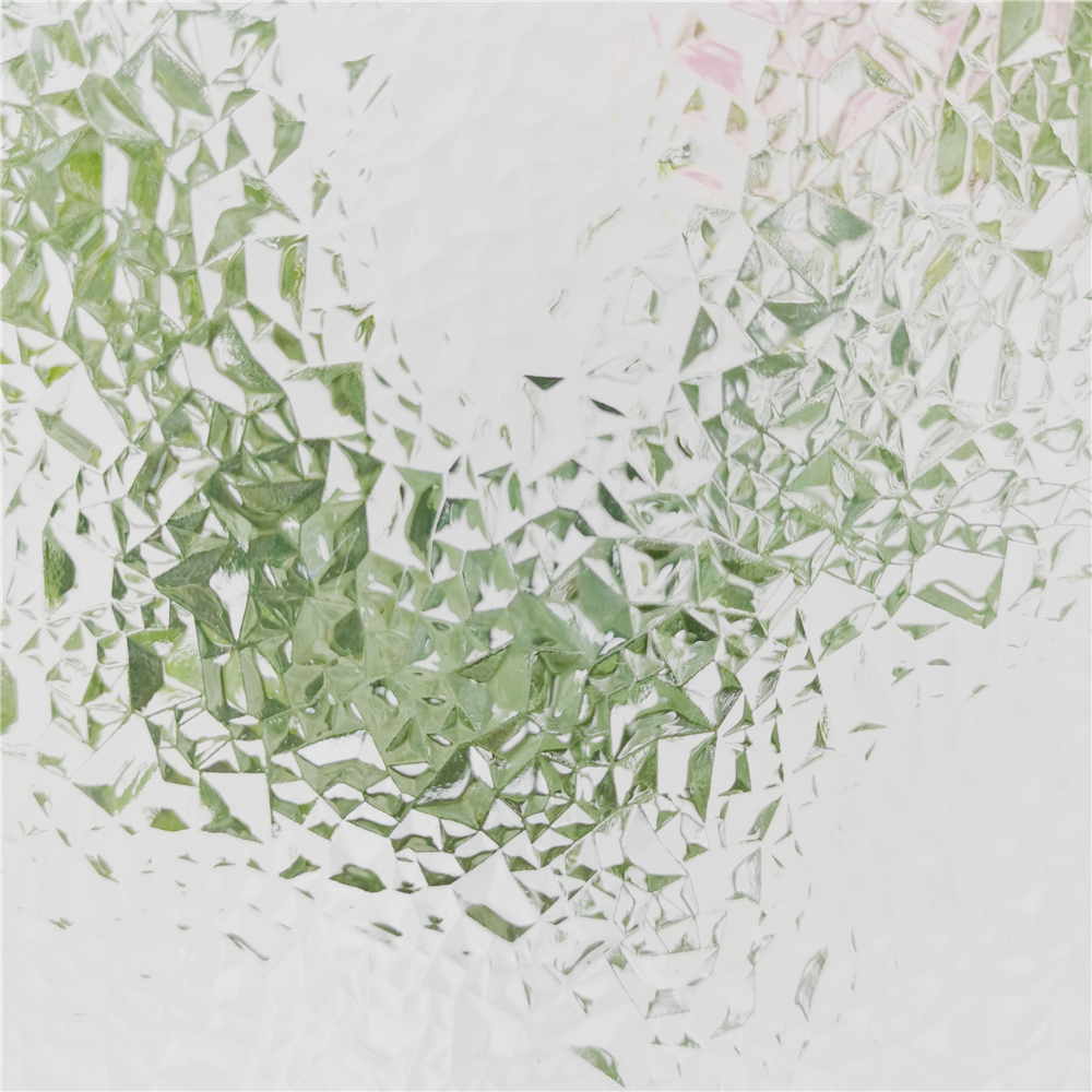 3mm 4mm 5mm 6mm 8mm Ultra Clear Low Iron Diamond Pattern Glass