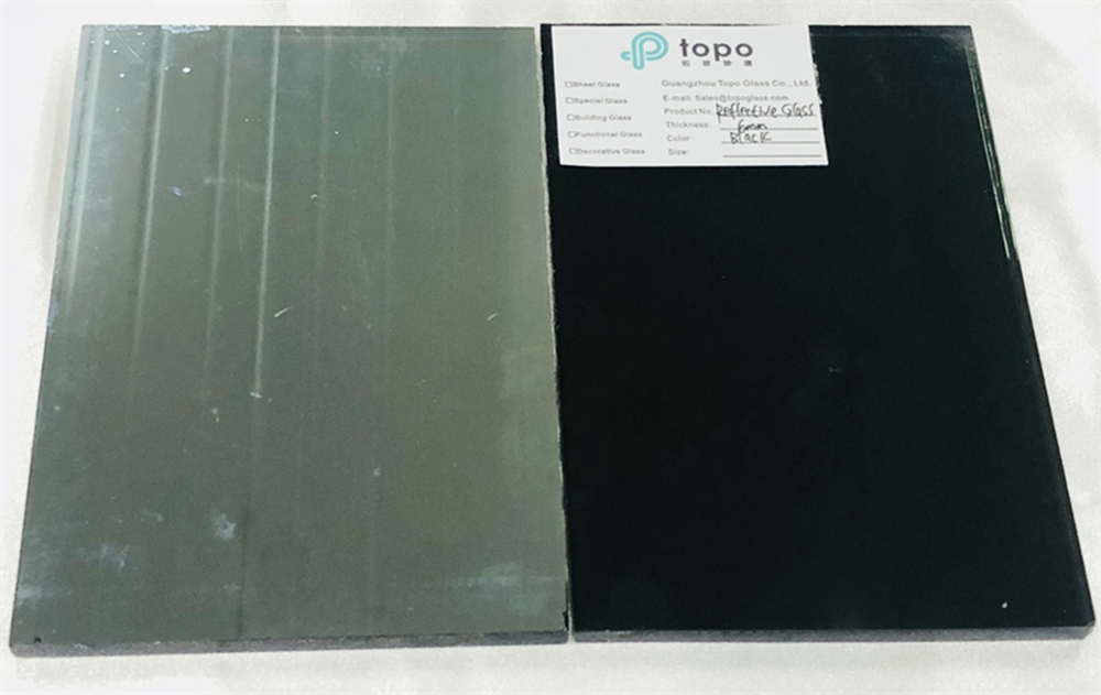 4mm 5mm 6mm 8mm 10mm 12mm Black Coated Reflective Glass