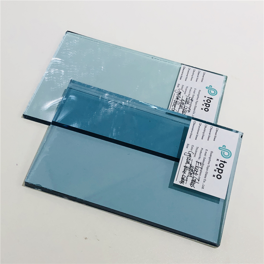4mm 5mm 6mm 8mm 10mm 12mm Crystal Blue Float Glass Sheet
