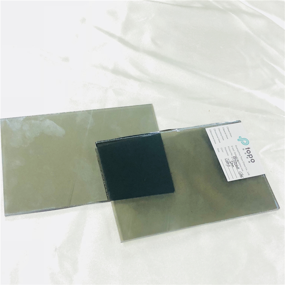 4mm-10mm Gray Reflective Construction Glass